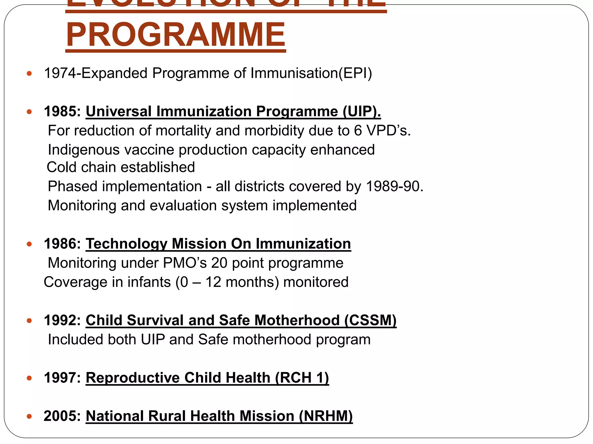 Universal immunisation program | PPTX