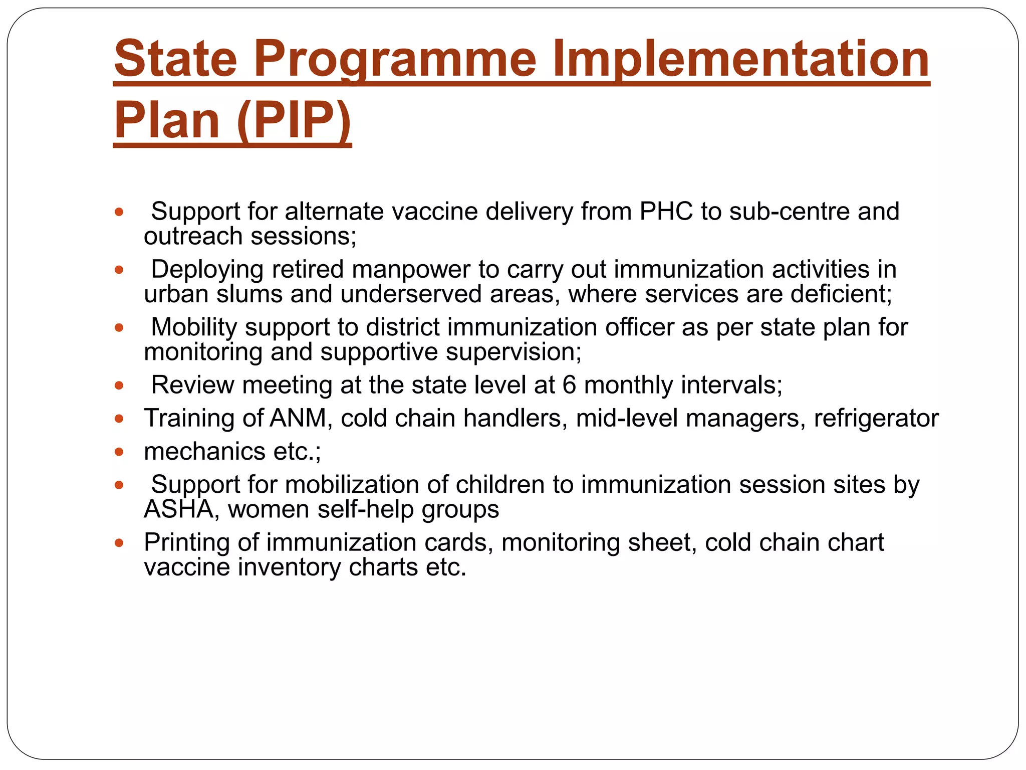 Universal immunisation program | PPTX