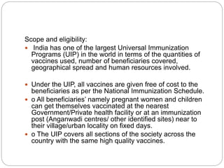 Universal immunisation program | PPTX