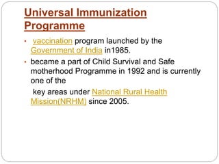 Universal immunisation program | PPTX