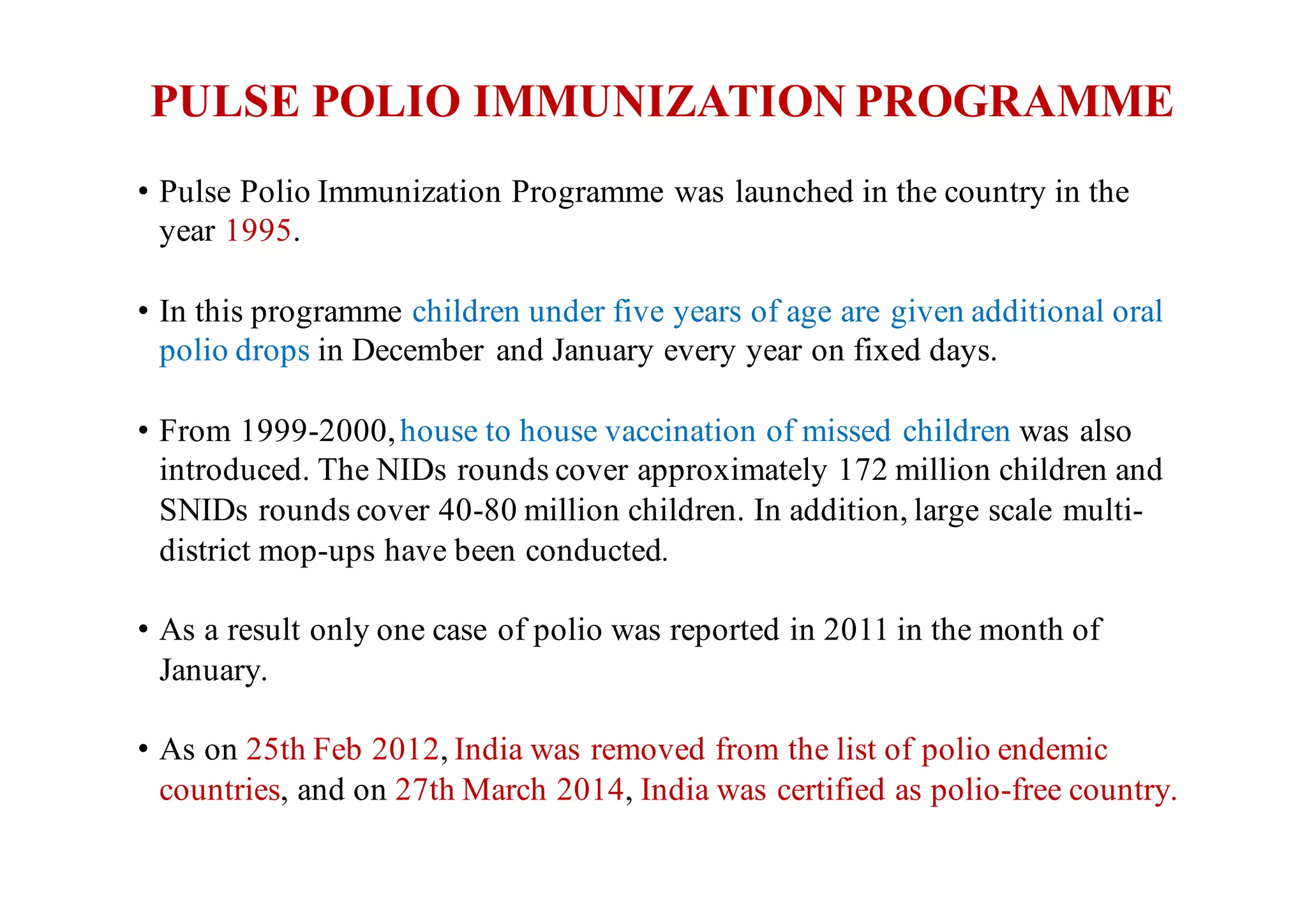 Universal immunization programme | PDF