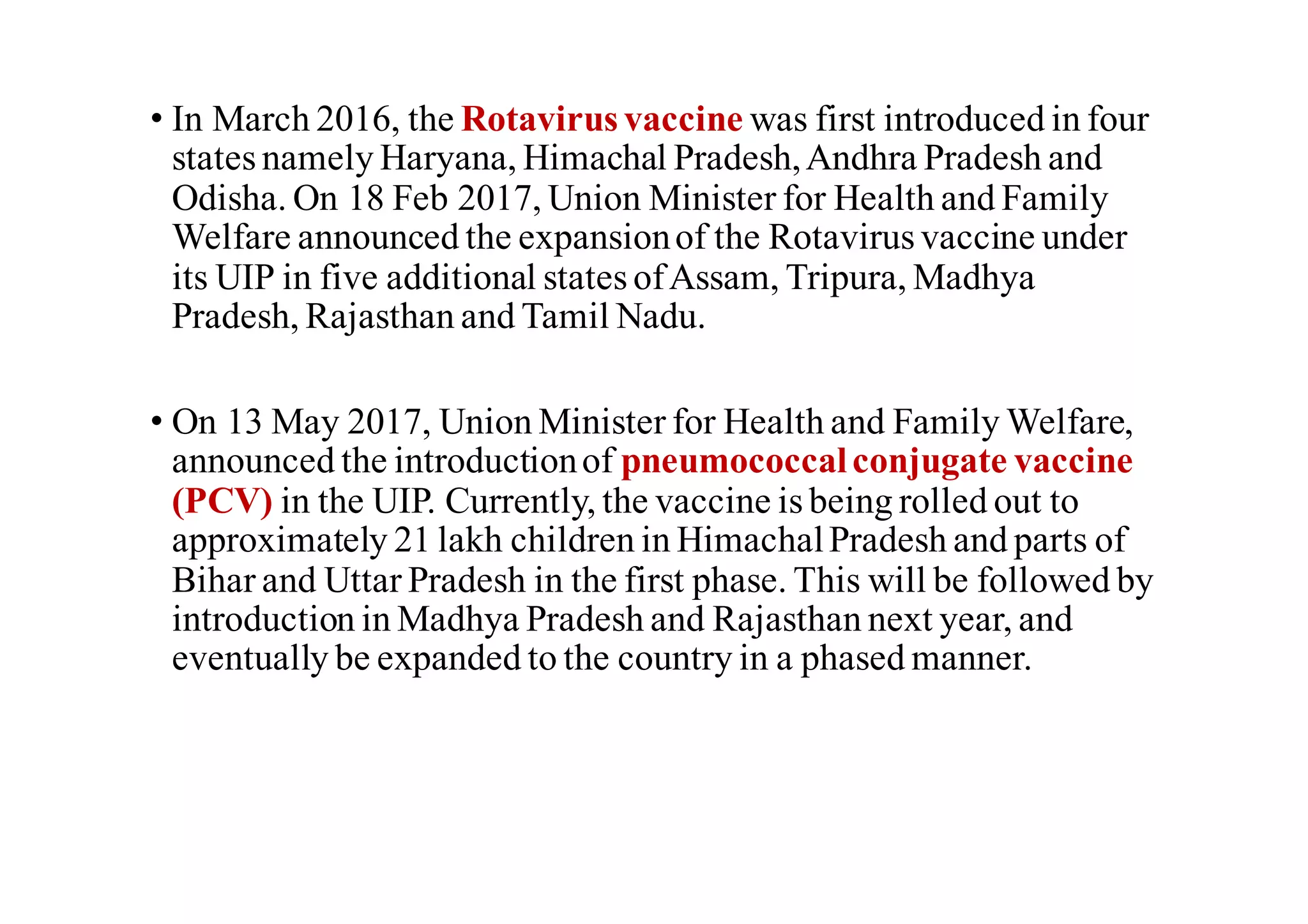 Universal immunization programme | PDF