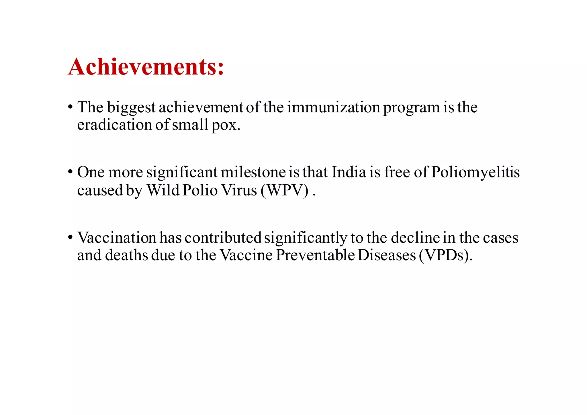 Universal immunization programme | PDF