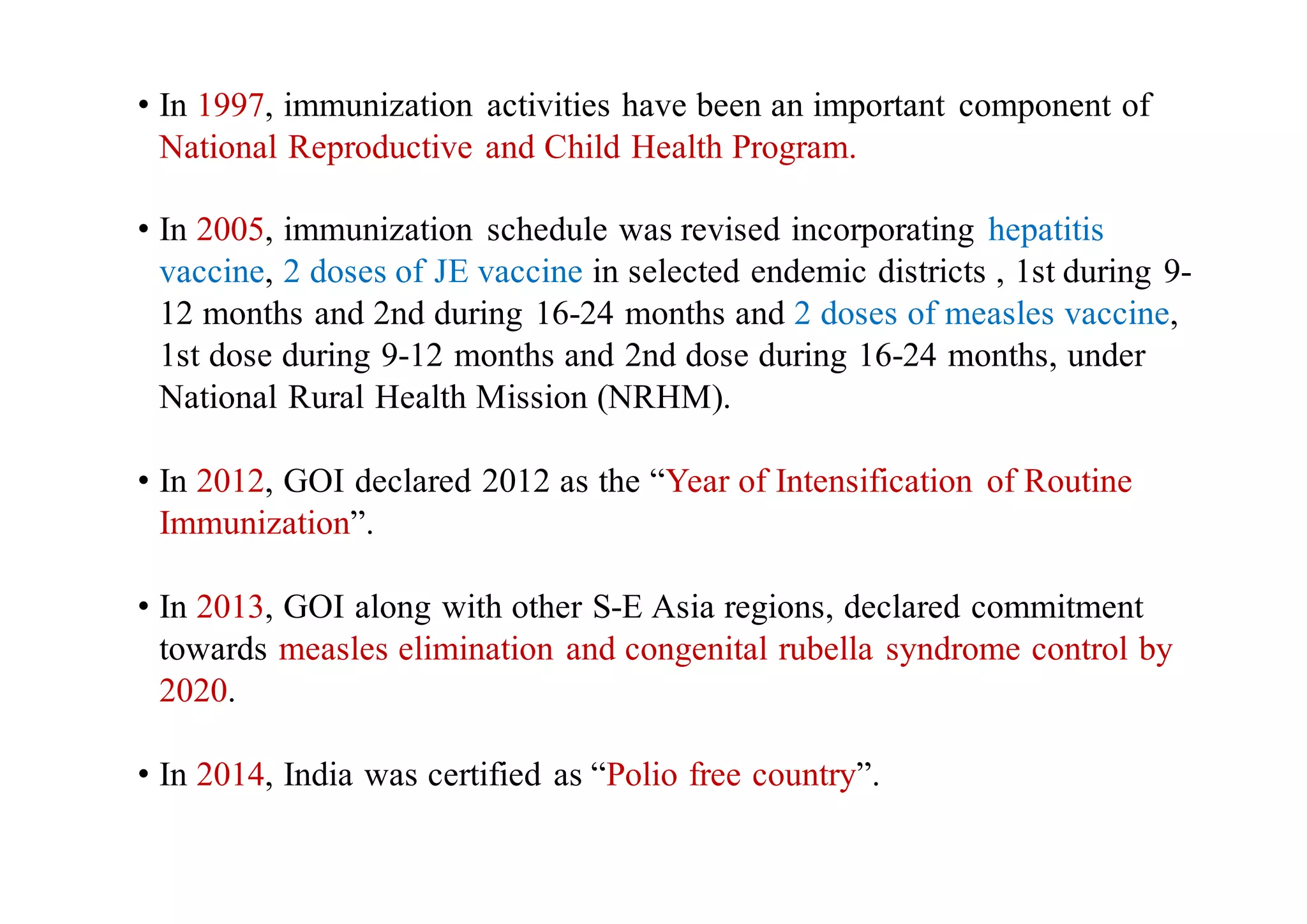Universal immunization programme | PDF