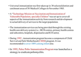 Universal immunization programme | PDF
