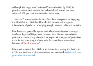 Universal immunization programme | PDF