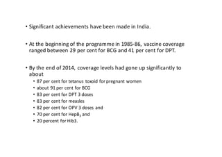 Universal immunization programme | PDF