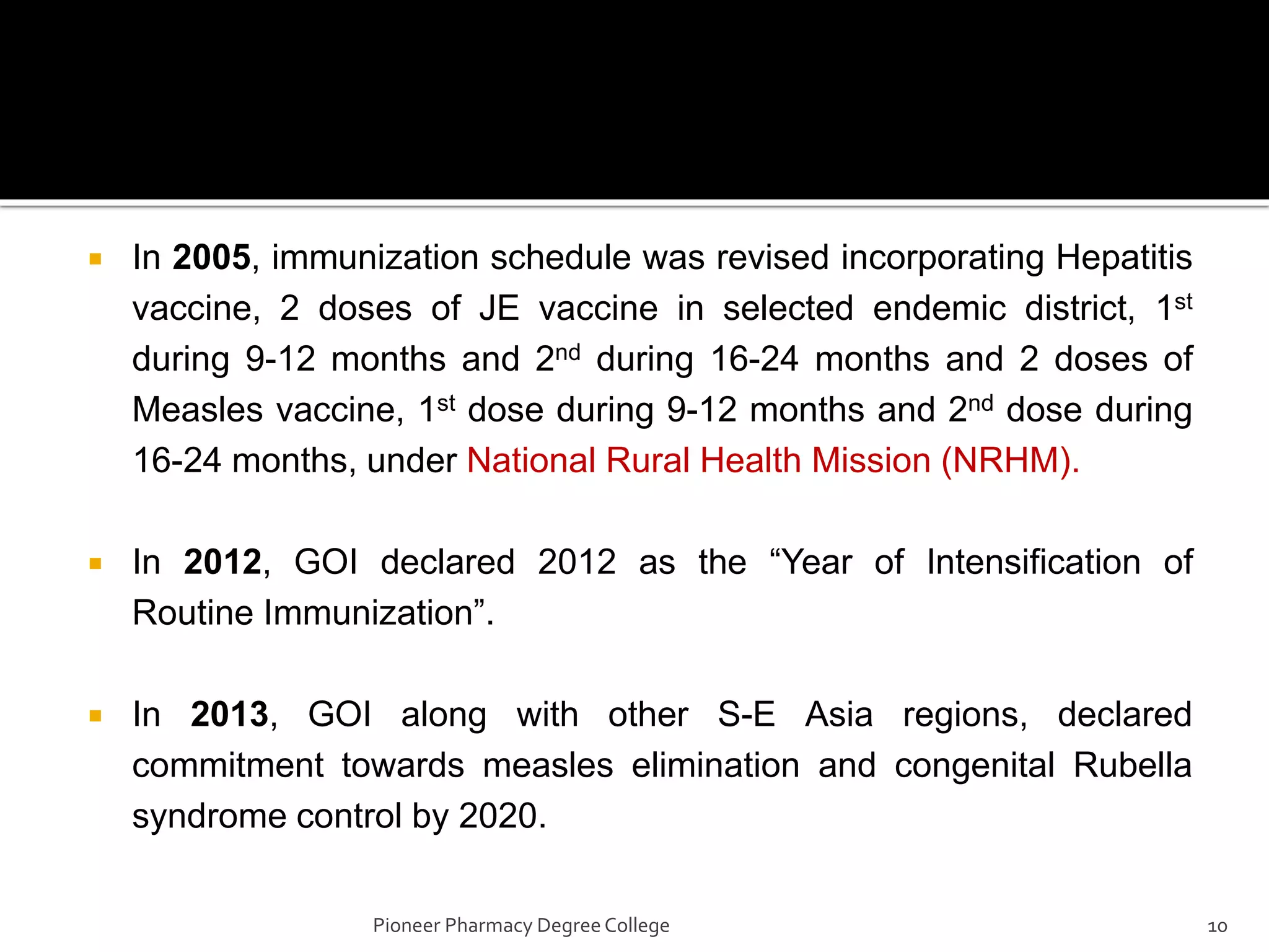Universal immunization programme | PPTX | Infectious Diseases ...