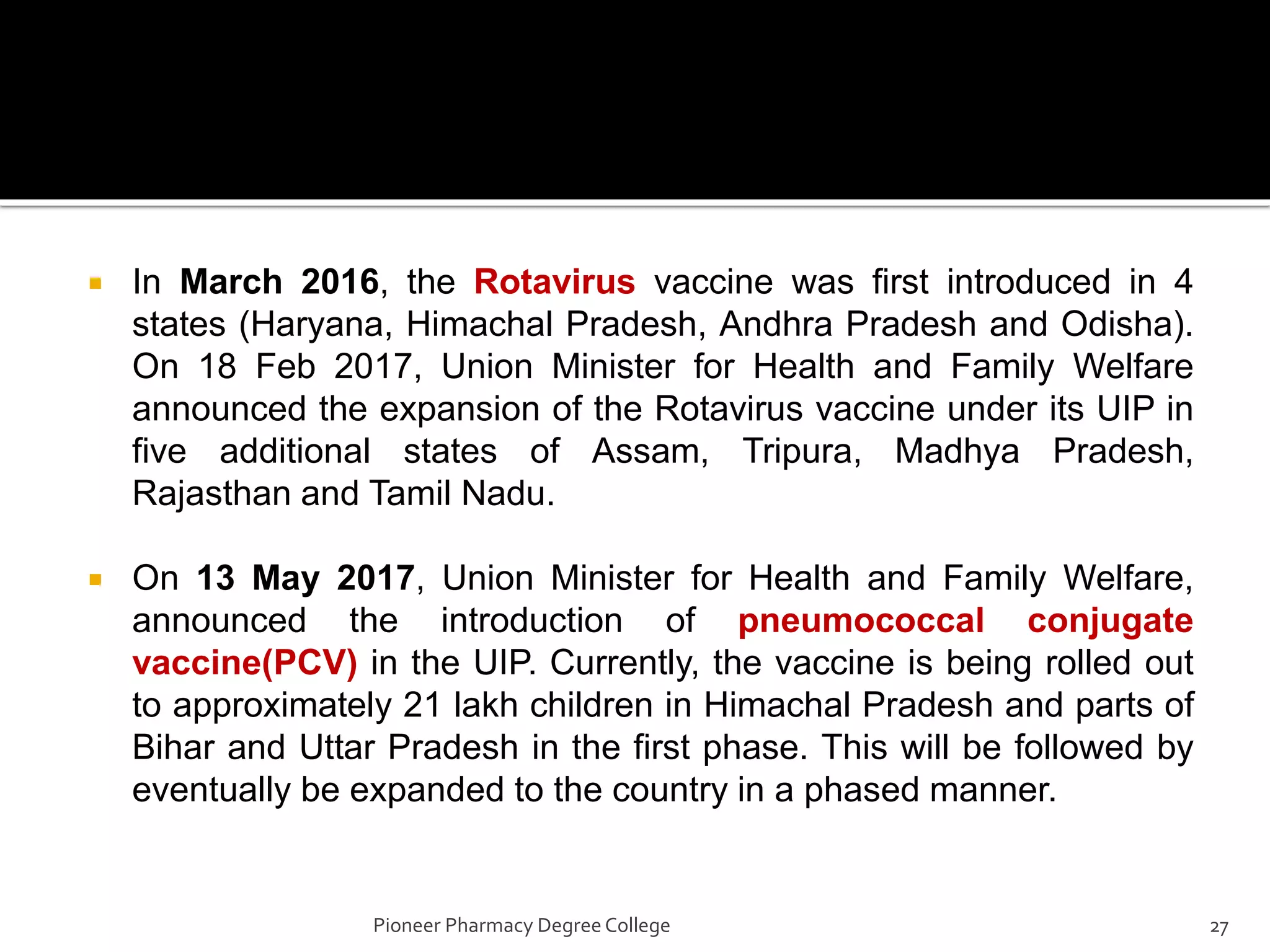 Universal immunization programme | PPTX