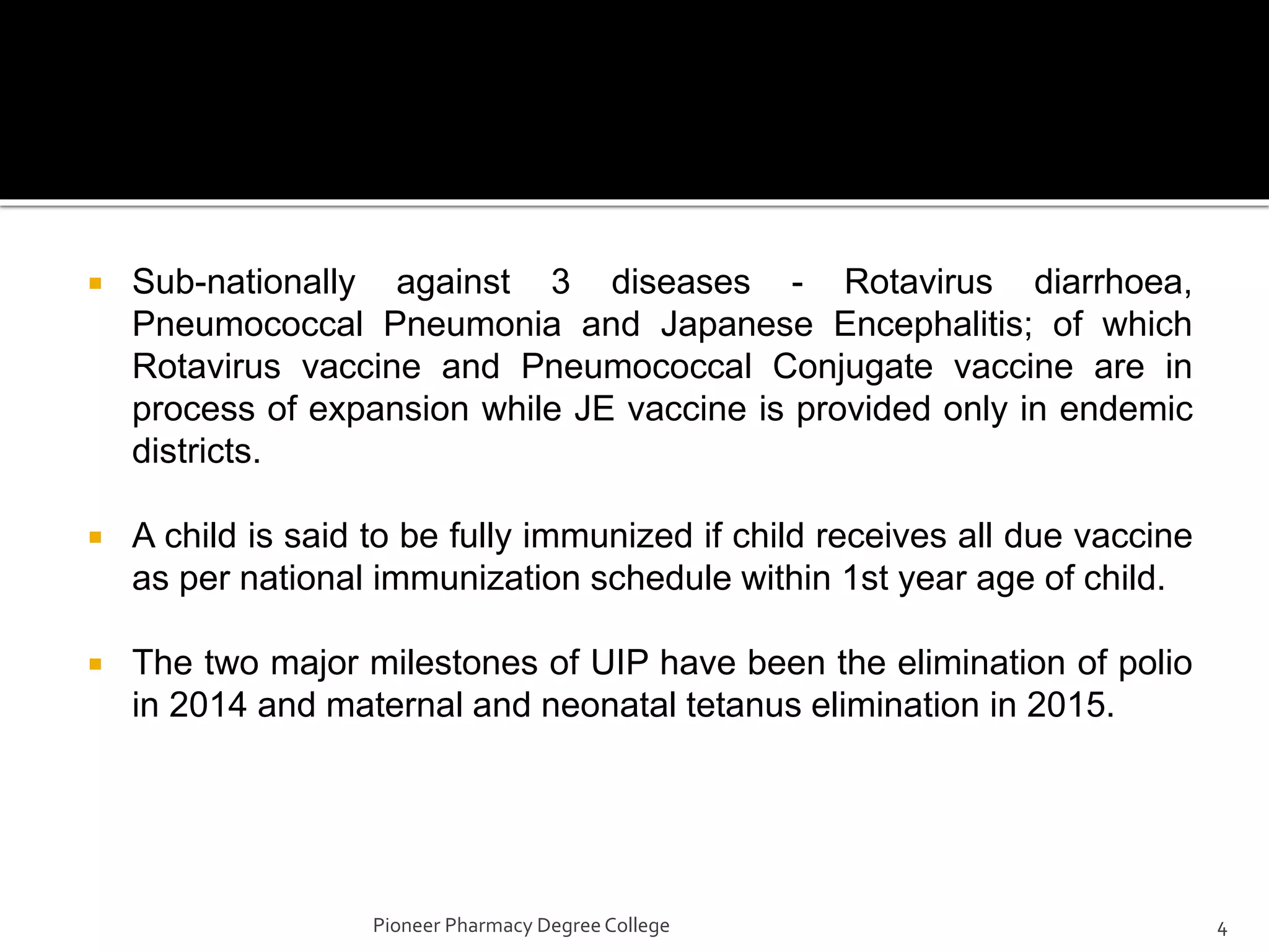 Universal immunization programme | PPTX | Infectious Diseases ...