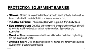 Universal infection control precautions | PPTX