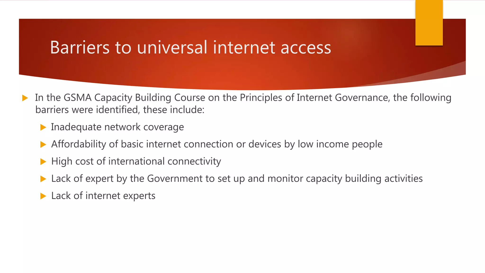 Universal internet acess | PPTX