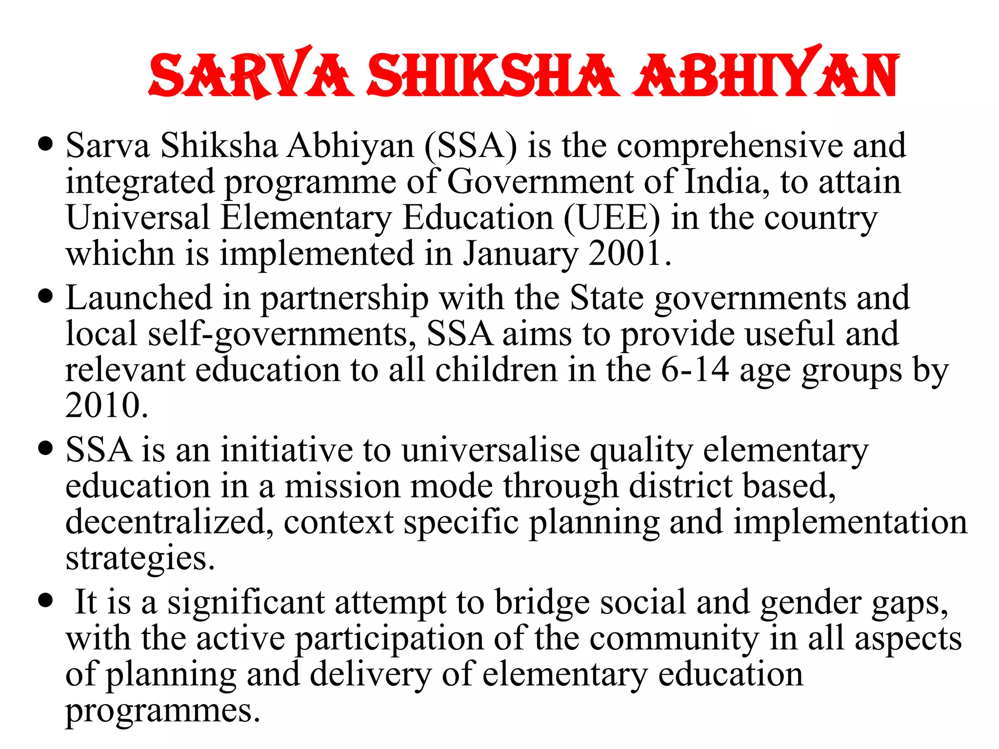 Universalisation of education in India | PDF