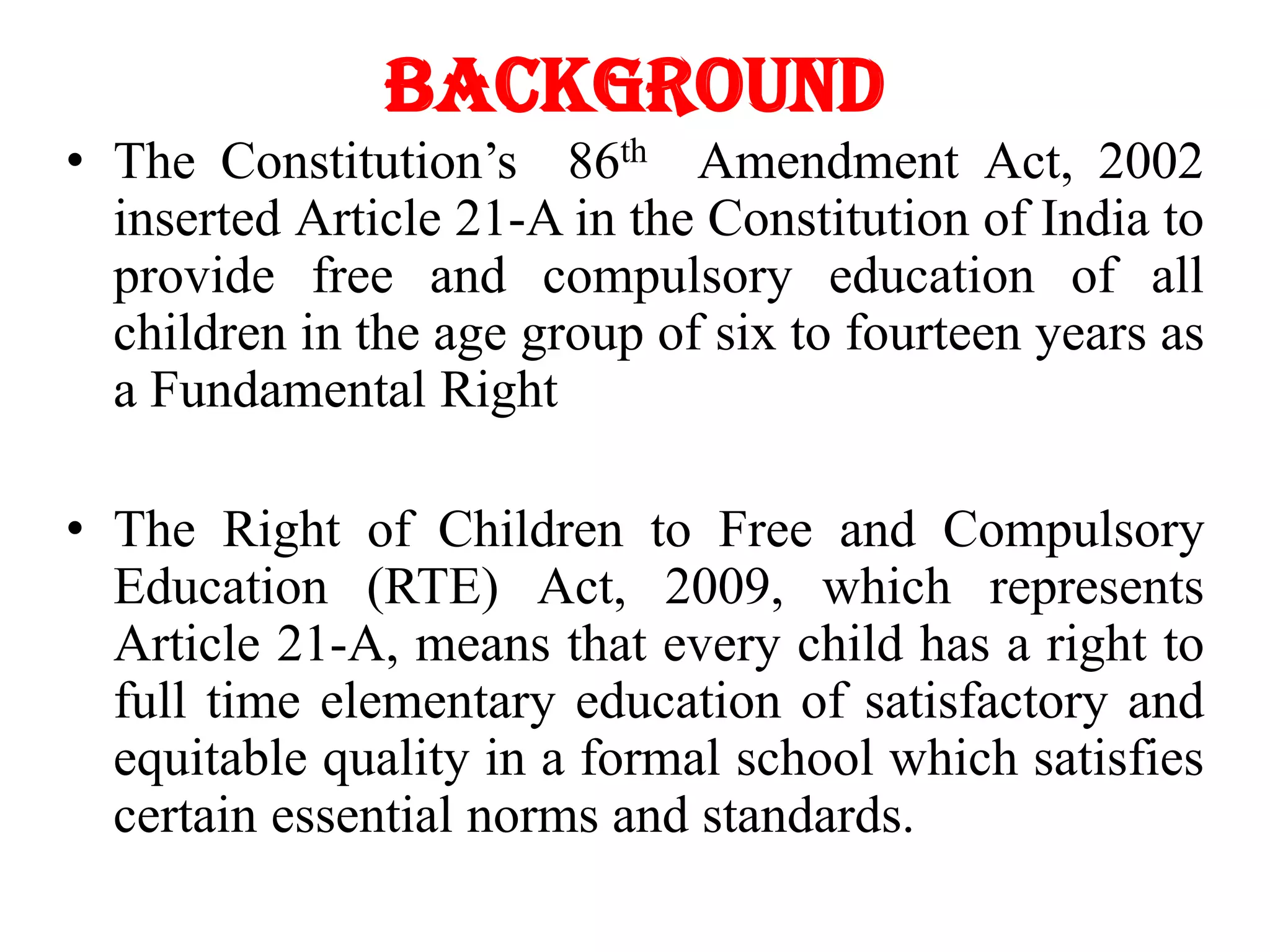 Universalisation of education in India | PDF