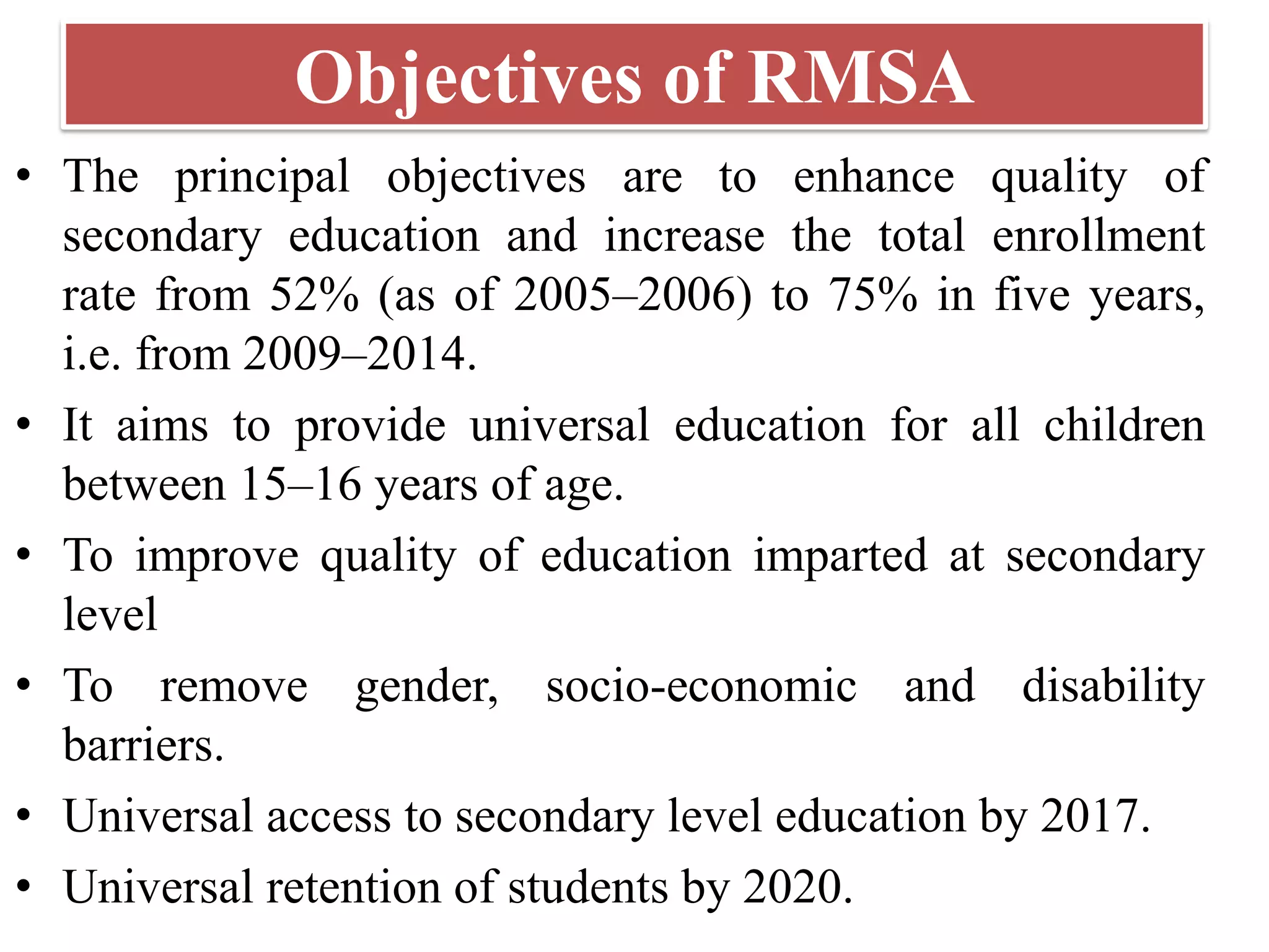 Universalisation of education in India | PDF
