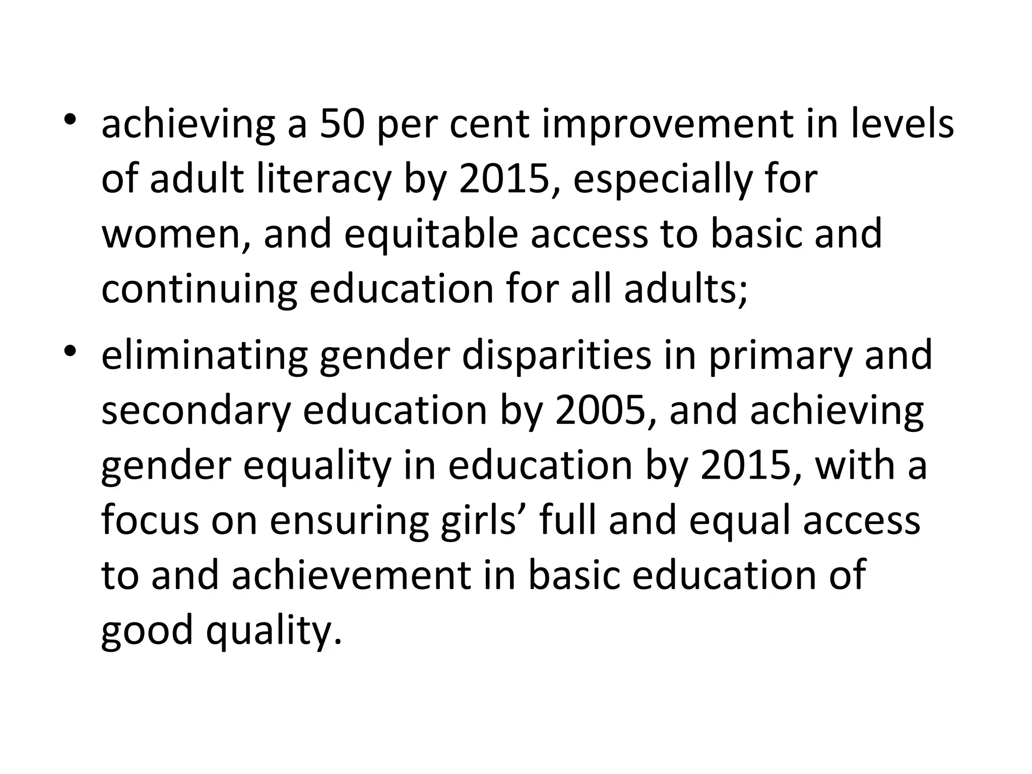 Universalization of elementary education | PPT