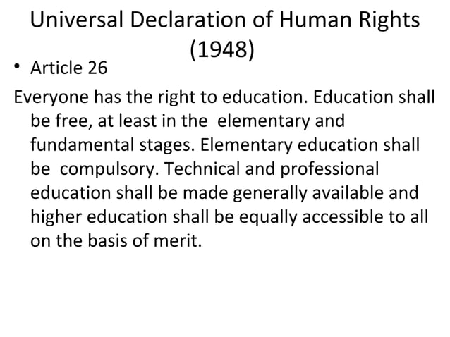 Universalization of elementary education | PPT | Adoption and Fostering ...