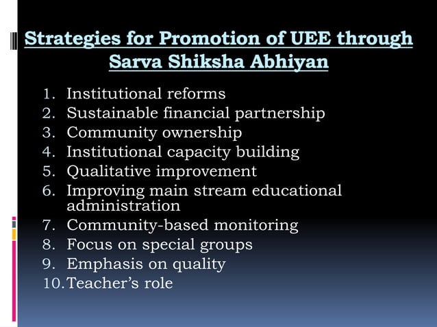 Universalization of elementary education | PPTX | Primary Education | Education