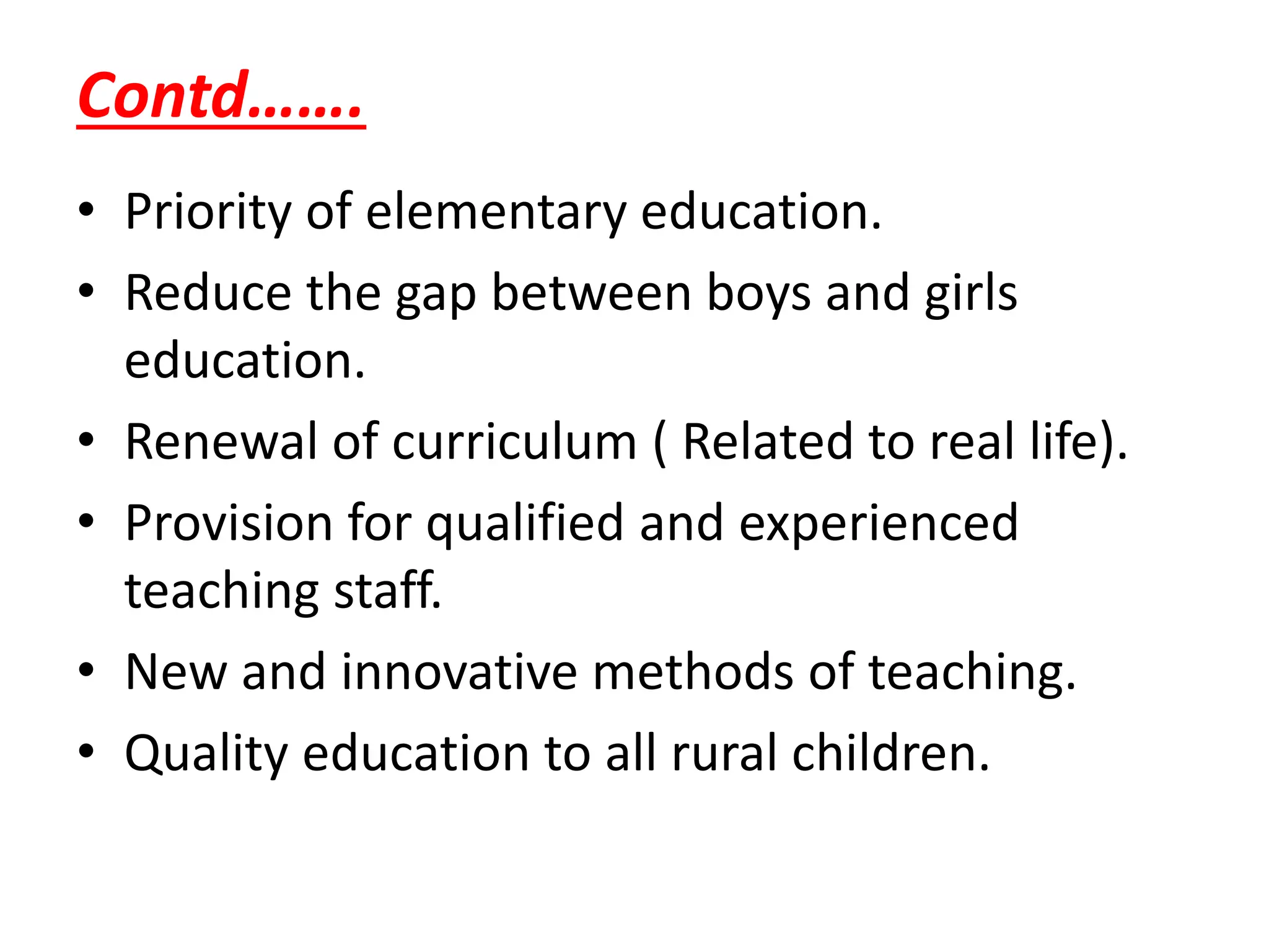 Universalization of elementary education | PPTX