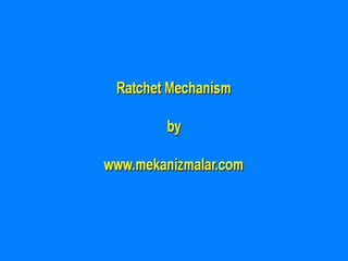 Universal joint and intermittent motion mechanism | PPTX