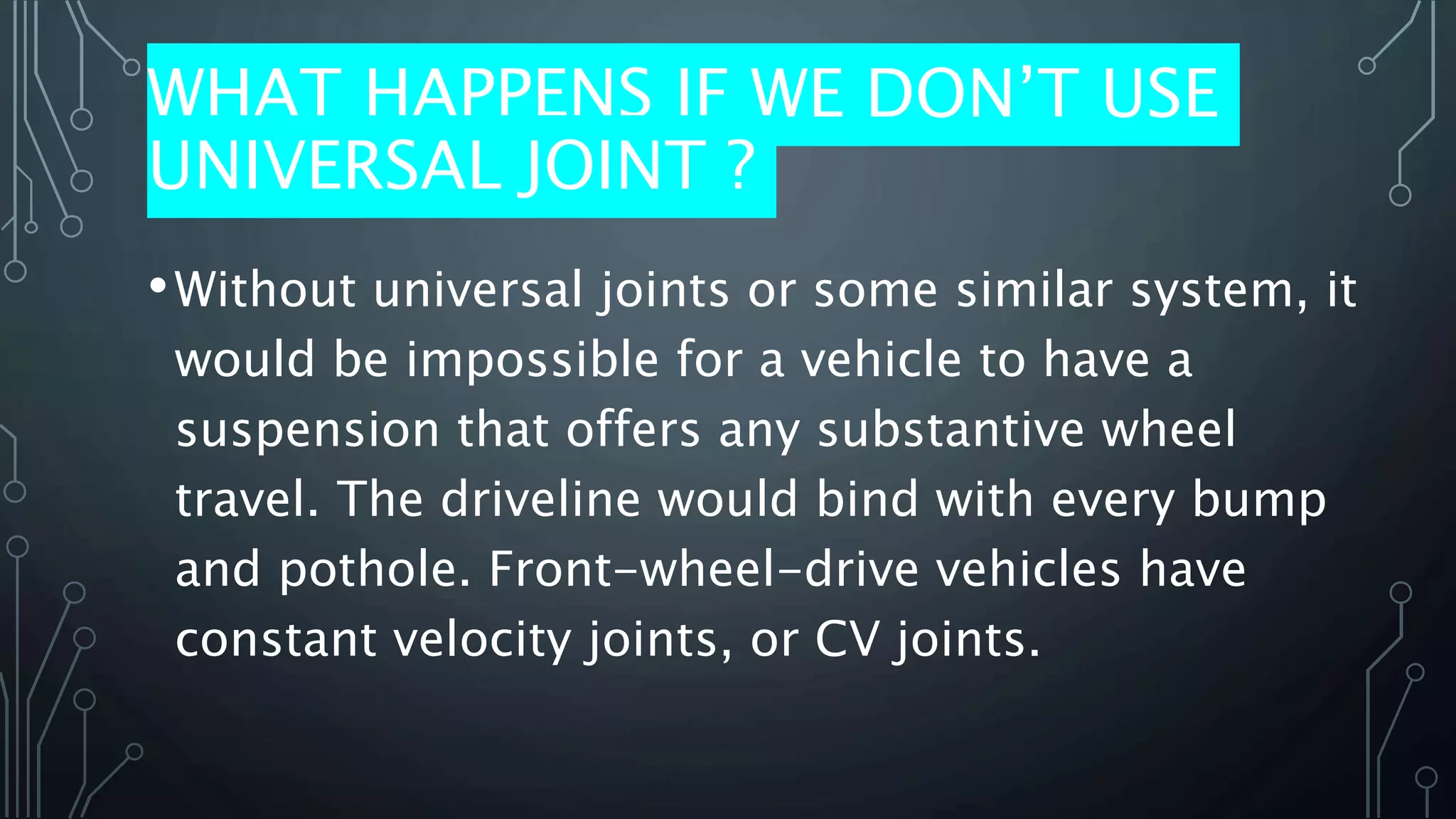 Universal joints | PPTX