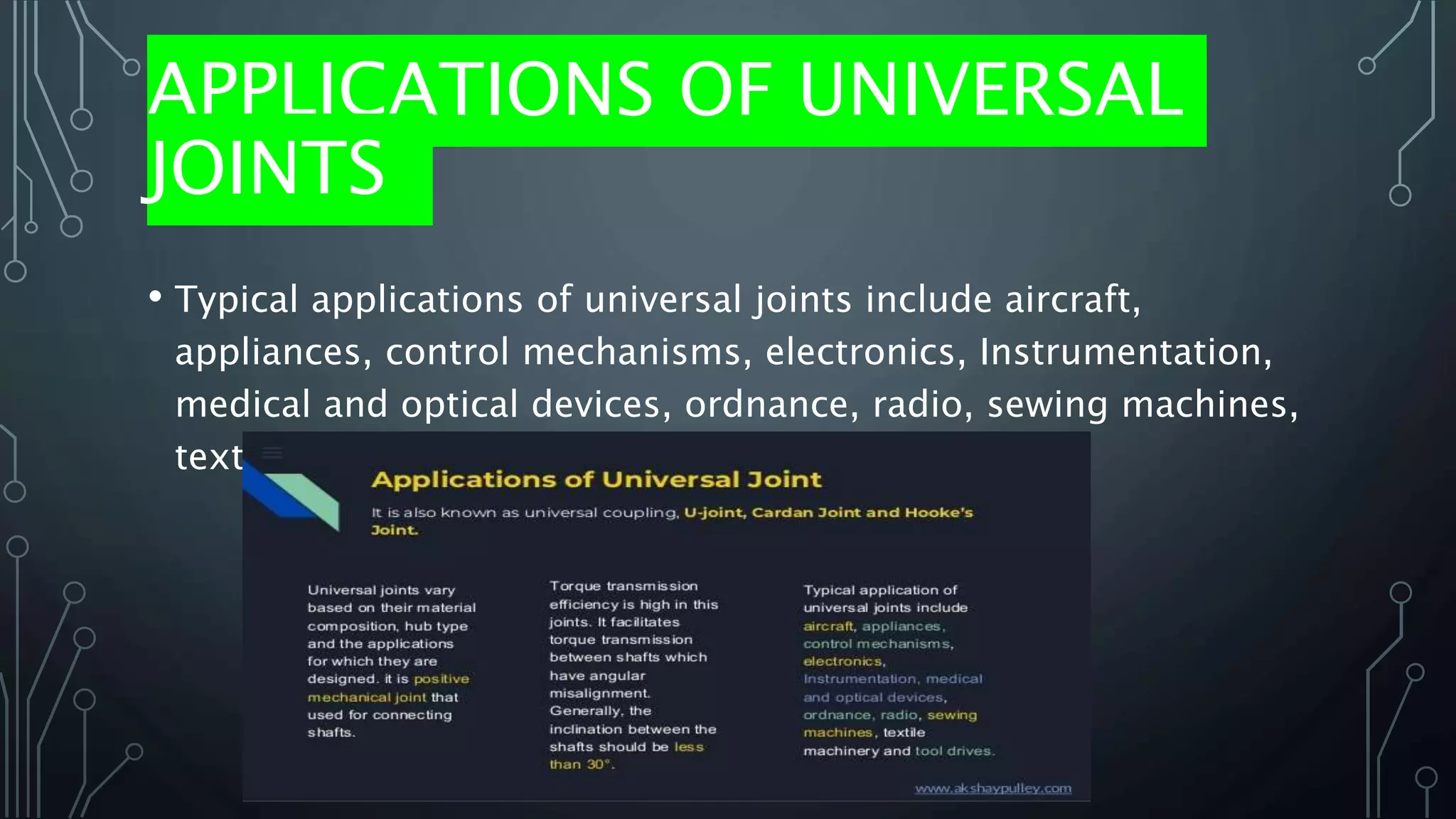 Universal joints | PPTX