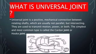 Function of universal joint store