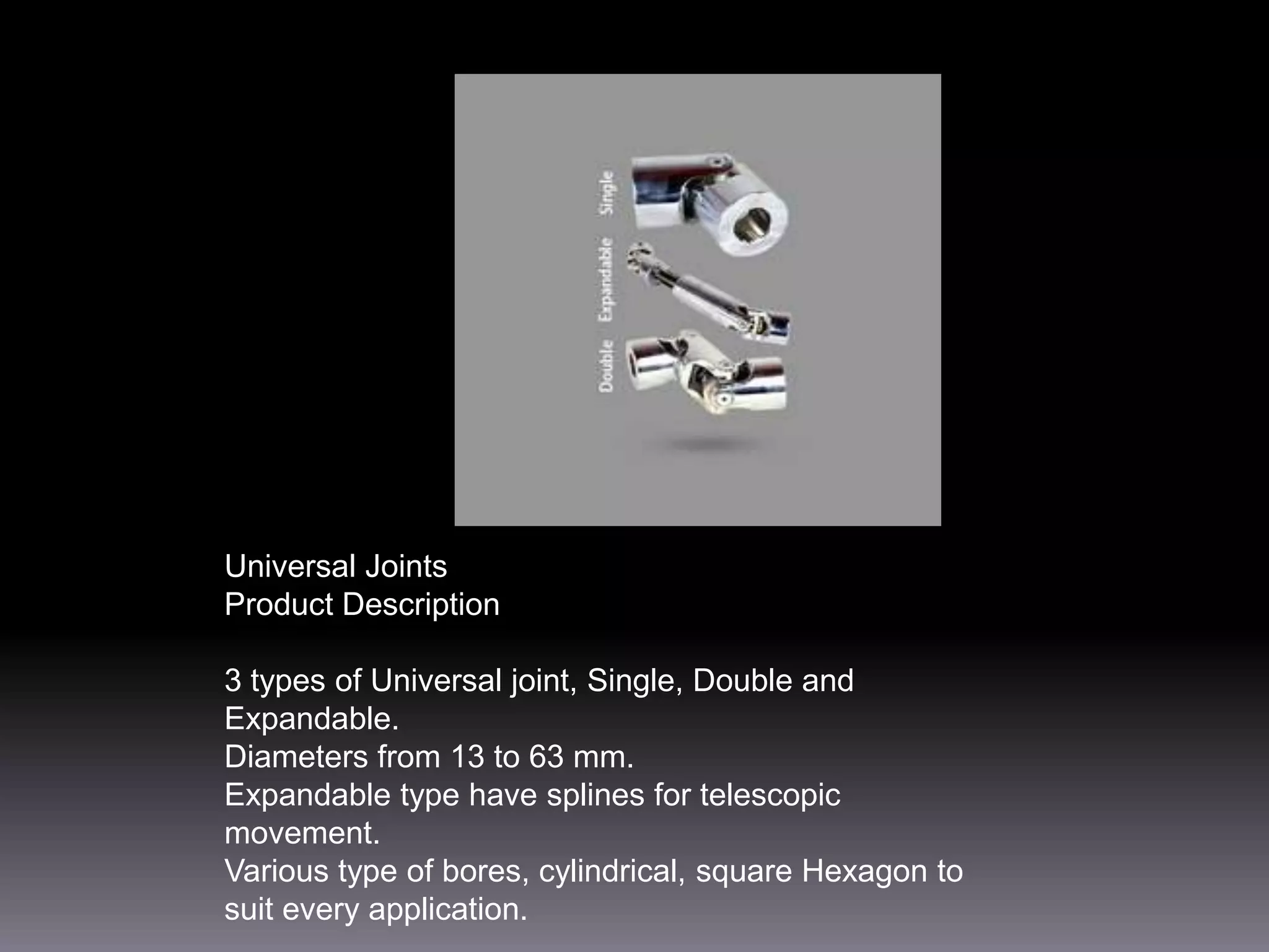 Universal joints | PPTX