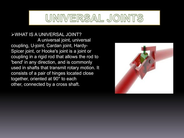 Universal joints | PPT
