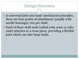 Universal Joints & It Types from Shailendra | PPTX | Automotive