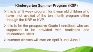 Universal kindergarten | PPTX