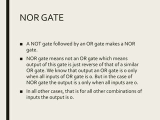 Universal logic gate | PPTX | Programming Languages | Computing