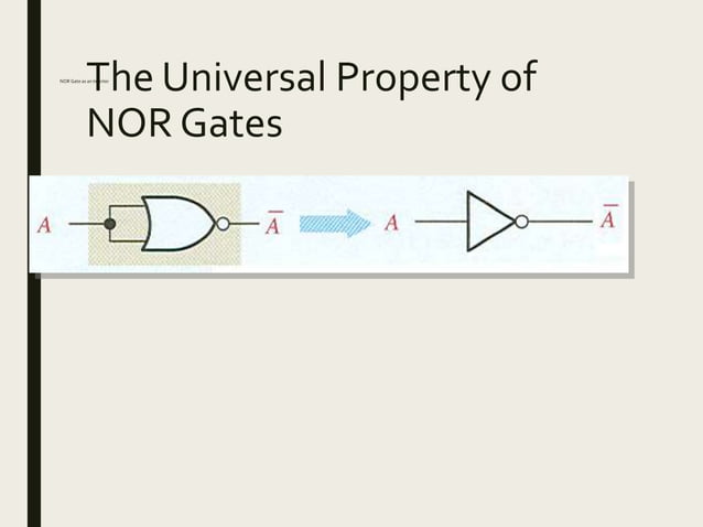 Universal logic gate | PPTX | Programming Languages | Computing