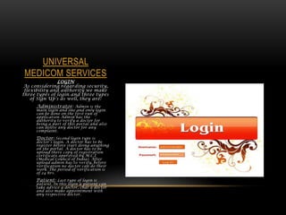 Universal Medicom Services | PPT