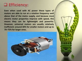 Universal motor | PPTX