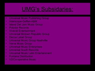 Universal Music Group | PPT