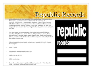 Universal musicpresentation | PPT