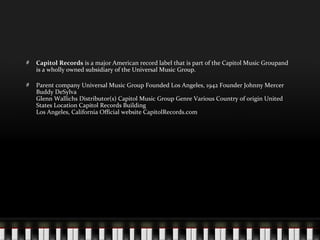Universal music presentation | PPT