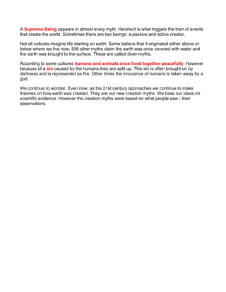 Universal myths | PDF