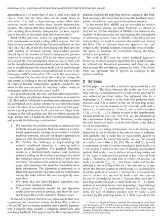 Universal Network Coding-Based Opportunistic Routing for Unicast | PDF | Computer Networking ...