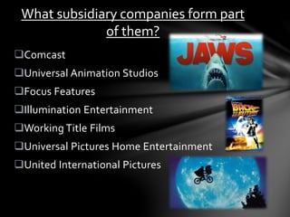 Universal pictures | PPTX