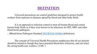 Universal precaution | PPT