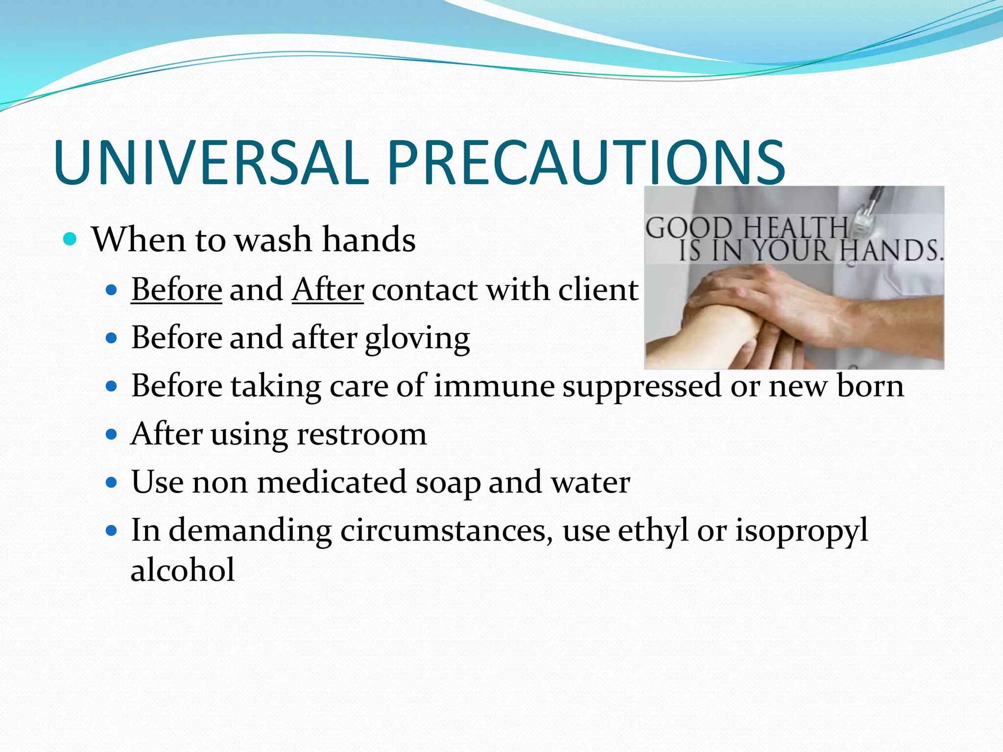 Universal precautions | PPTX