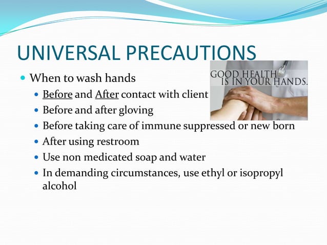 Universal precautions | PPTX