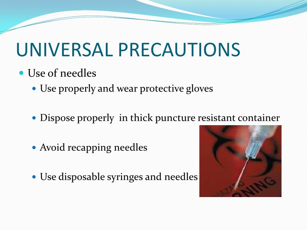 Universal precautions