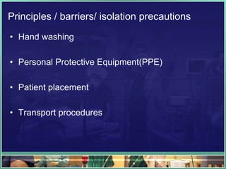 Universal precautions in ICU | PPTX