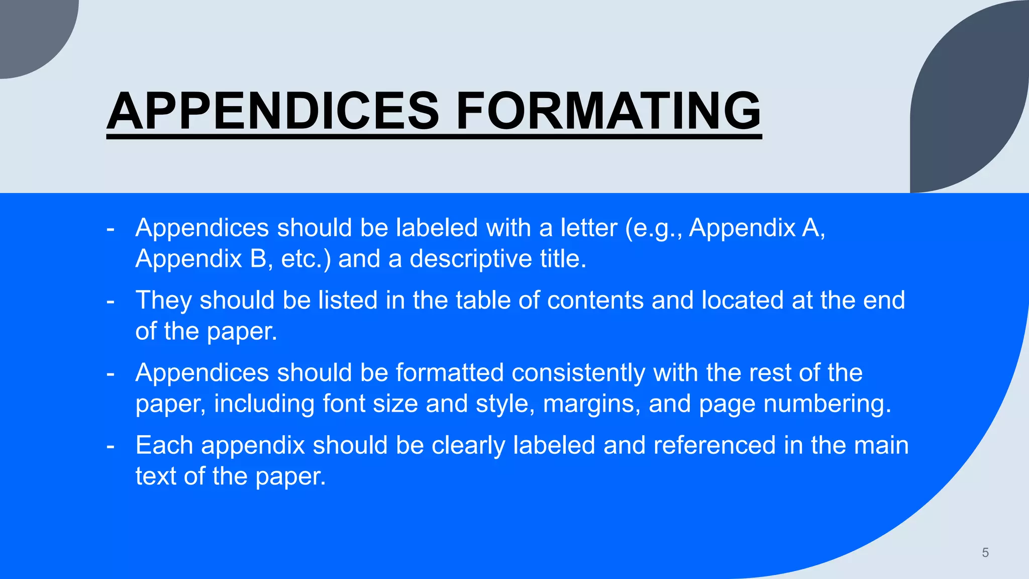 Appendices in Research Methodology | PPTX