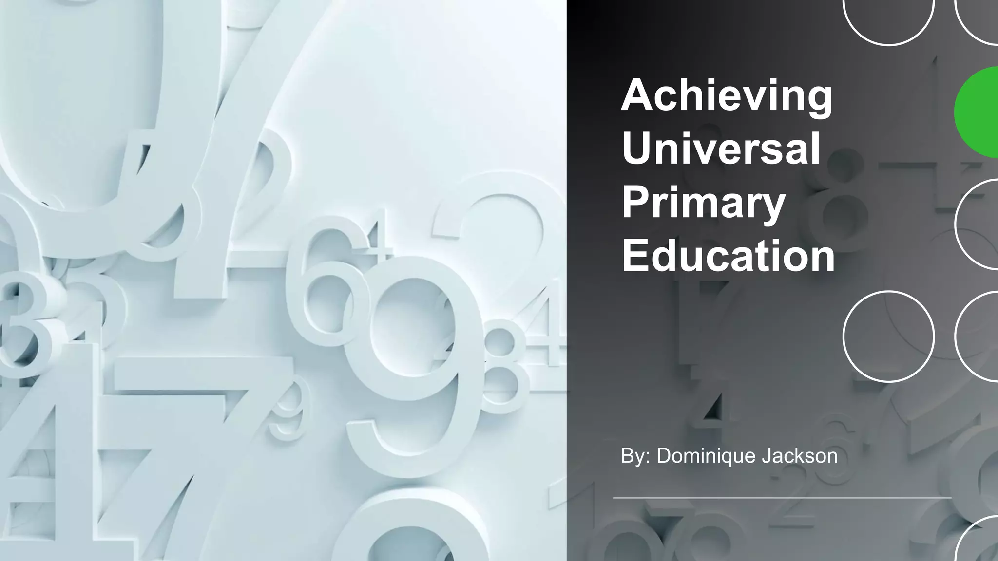 Universal primary education | PPTX
