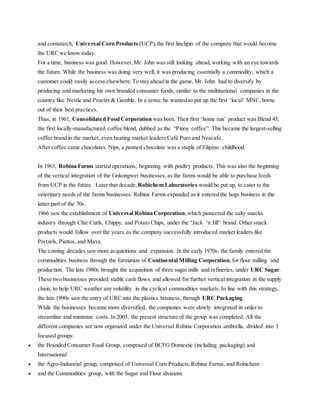 Universal robina | DOCX