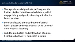 World Class Benchmarking: Universal Robina Corporation (URC PM) | PPT
